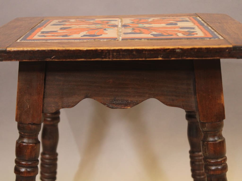 17645. Spanish Revival 1920's California Tiled Table - Revival Antiques